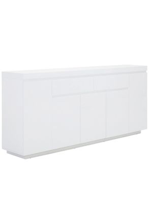 Xora Sideboard, Wei&szlig; Hochglanz, Holzwerkstoff, 5 F&auml;cher, 2 Schubladen, 200x89x40 cm, Typenauswahl, Beim&ouml;bel erh&auml;ltlich, Wohnzimmer, Kommoden & Sideboards, 