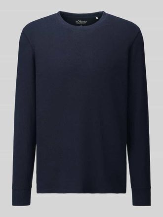 s.Oliver Red Label Regular Fit Langarmshirt aus reiner Baumwolle