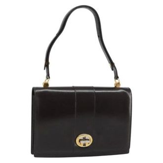 Gucci Sac &agrave; bandouli&egrave;re en cuir doccasion - Femme - Pre-owned - Brun - Taille: ONE Size
