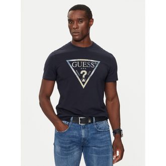 Guess T-Shirt M4BI35 J1314 Dunkelblau Regular Fit