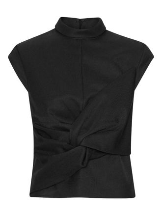 Rotate draped top - Schwarz