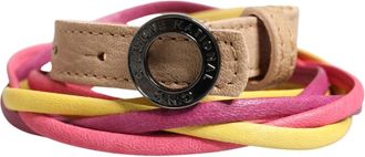 Costume National Femme, Accessoires, Multicolore, Taille: ONE Size Twisted Leather Circle Buckle Belt