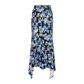 Philosophy di Lorenzo Serafini Femme, Jupes, Multicolore, Taille: 40 FR Draped Midi Skirt