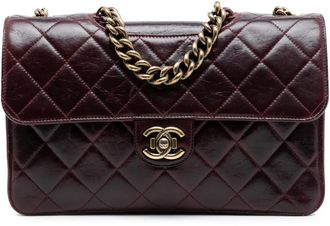 Chanel Hobo Bags - Large Quilted Calfskin Perfect Edge Flap - Gr. unisize - in Rot - f&uuml;r Damen