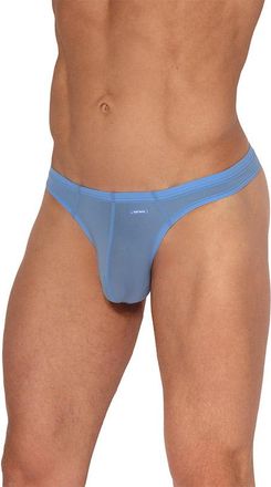 Olaf Benz Herren Ministring blau Mikrofaser unifarben