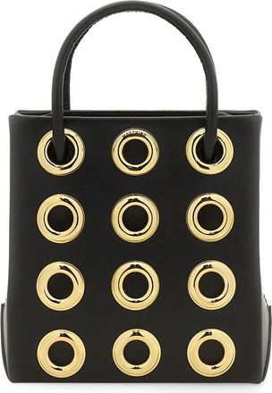Moschino Womens Leather Bag Black Shoulder