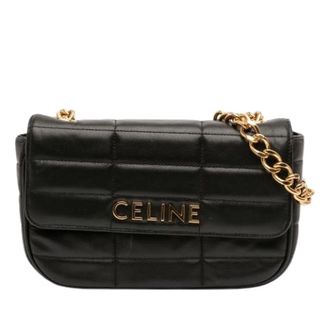 Celine Sac bandouli&egrave;re matelass&eacute; vintage Pre-owned - Femme - Pre-owned - Noir - Taille: ONE Size
