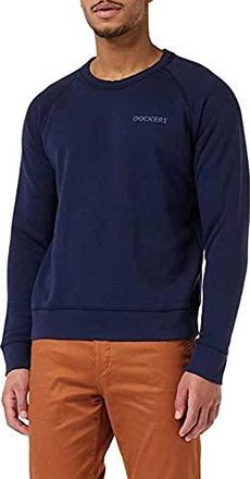 Dockers Original Crewneck Sweatshirt Homme Maillot de survêtement, Stencil Navy Blazer (Vintage Indigo), M