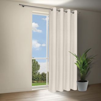 Happy Home &Ouml;senschal Anke Blackout Blickdicht B/H: 140x245 cm (Natur)