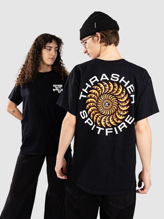 Thrasher X Spitfire Classic Swirl T-Shirt black
