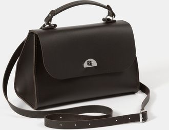The Cambridge Satchel Company The Daisy - Dark Brown Saffiano