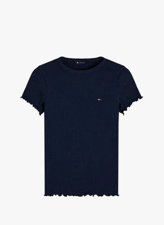 Tommy Hilfiger T-shirt droit en coton m&eacute;lang&eacute;