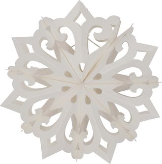 Guru Shop Snowflake Design Dekoobjekt, Lampenschirm - Modell Alaska, 25x25x10 cm