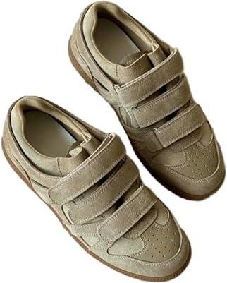 Generic NYSBH Baskets plates pour femme - Grande taille - Antid&eacute;rapantes - Avec bout inclin&eacute;, beige, 39.5 EU