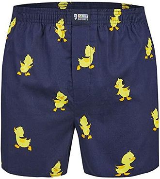 Happyshorts Boxer am&eacute;ricain pour homme - Boxer tiss&eacute; - Poussin - Chicks, Chicks, M