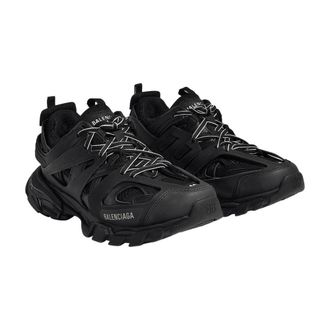 Balenciaga Womens Track Sneaker Black Plastic