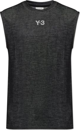 Yohji Yamamoto Homme, Tops, Noir, Taille: S D&eacute;bardeur &agrave; logo imprim&eacute;