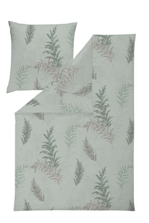 ESTELLA Mako Interlock Jersey Bettw&auml;sche Fiamma 135 x 200 cm / 80 x 80 cm 6986-532 Salbei