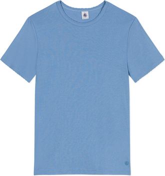 Petit Bateau Damen A0D4B Kurzärmeliges T-Shirt, Blau, XS