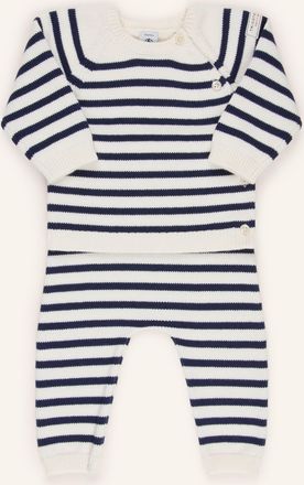 Petit Bateau Petit Bateau Set: Pullover Und Strickhose weiss
