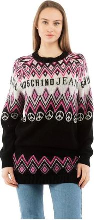 Moschino Femme, Pulls, Multicolore, Taille: 38 FR SweaT-shirt en Polyamide avec un Design Unique