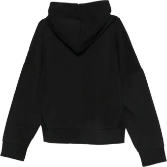 Entire studios Boxy Heavyweight Cotton Hoodie Sweatshirt - Black