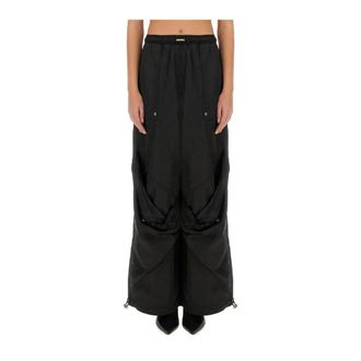 The Attico High-Waisted Cargo Maxi Rock - - Trousers - Damen - Schwarzk - M
