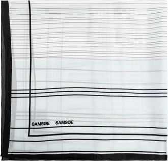 Sams&oslash;e & Sams&oslash;e Femme, Accessoires, Bleu, Taille: ONE Size Sahailan Scarf