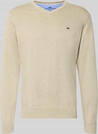 Fynch-Hatton Strickpullover mit Label-Strickerei