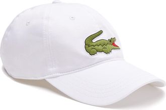 Lacoste Herren Cap RK9871, M&auml;nner Schirmm&uuml;tze,Visor Cap,Oben offen,Tennis,Golf,Regular Fit,Wei&szlig;,TU (Einheitsgr&ouml;&szlig;e)