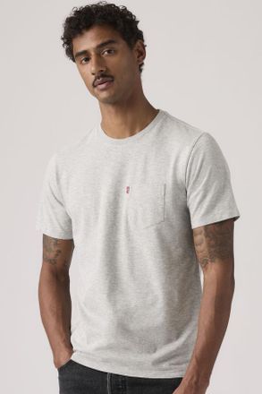 Levi's T Shirt &Agrave; Poche Classic - Homme - Multicolore / Texural Slub Midtone Grey Heather - M
