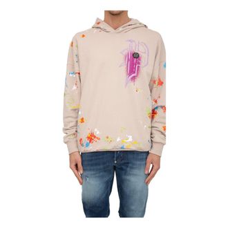 Philipp Plein Felpa Hoodie - - Sweatshirts & Hoodies - Herren - Beige - M