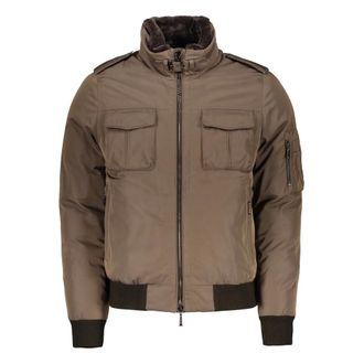 Moorer Homme, Vestes, Brun, Taille: M Bomber matelass&eacute; avec col en fourrure