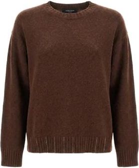 Fabiana Filippi Femme, Pulls, Brun, Taille: 36 FR Maille col rond