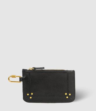 Jerome Dreyfuss Porte-monnaie Popoche XS Cuir Cuir Noir
