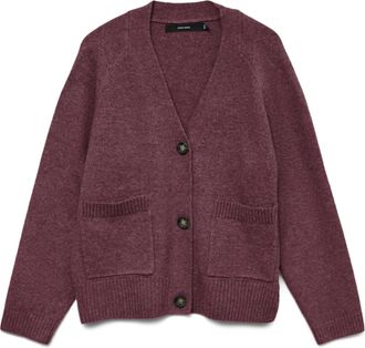 Vero Moda Vmboom Ls V-Neck Button Cardigan Ga Noos