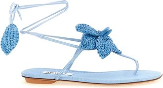 Aquazzura Femme, Chaussures, Bleu, Taille: 37 EU Calypso Sandal