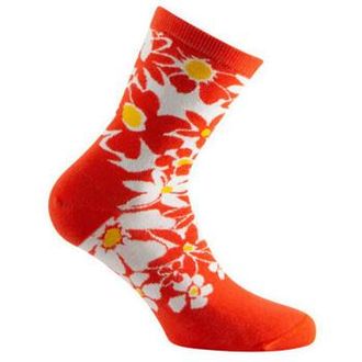 Kindy Mi-chaussettes jersey Big Flowers Fabrication Fran&ccedil;aise