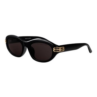 Balenciaga Logo Oval-Rahmen Sonnenbrille - - Accessories - Damen - Schwarzk - 55 MM