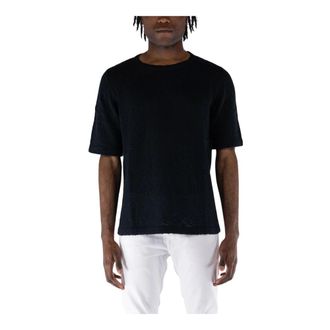 Séfr Homme, Tops, Noir, Taille: S T-shirt Tolomo Noir