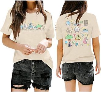 Generic T Shirt Femme Oversize Tr&egrave;s Large Teeshirt Coton Col Rond T-Shirt Manches Courtes Chic Imprim&eacute; D&eacute;contract&eacute; Grande Taille Haut Femme Ete