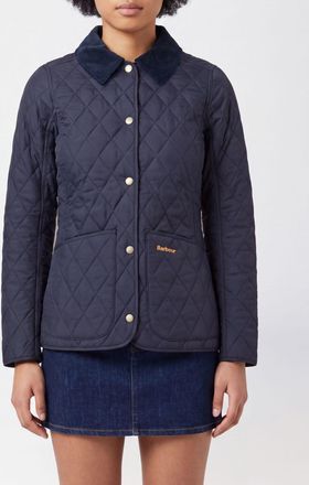Barbour Annadale Slim Fit Steppjacke mit Cordkragen
