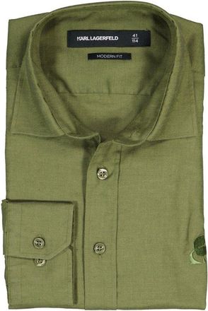 Karl Lagerfeld Herren Hemd gr&uuml;n