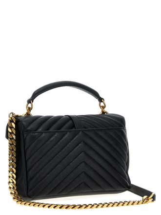Saint Laurent Womens Black Calfskin Crossbody Bag