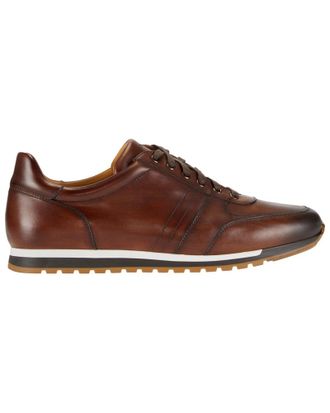 Magnanni Low Top Leder-Sneaker in Runner-Form in