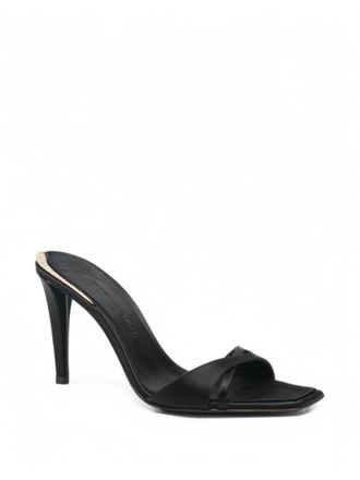 Giuseppe Zanotti Square-Toe Crossover Sandal - Black