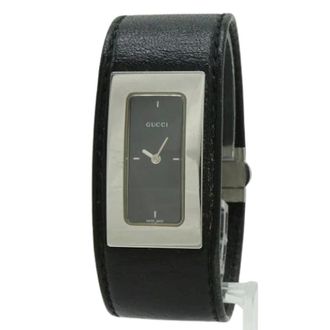 Gucci Montre-bracelet Vintage 7800S Pre-owned - Femme - Pre-owned - Noir - Taille: ONE Size