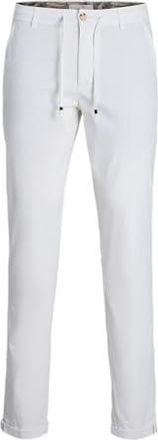 Jack & Jones Jpstmarco Sunny Chino Sn Pantalon, Blanc éclatant, 32W x 34L Hommes