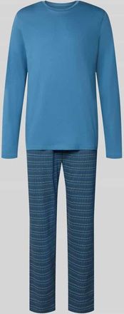 Schiesser Regular Fit Pyjama-Set aus reiner Baumwolle