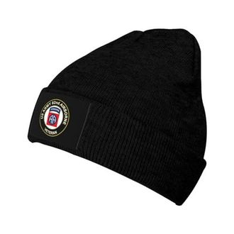 Generic Classique Tricot&eacute; Bonnet, Ancien Combattant am&eacute;ricain de la 82e Division, Chaud Beanie Hats, Bonnet Hiver Chaud Tricot pour Sports, Cyclisme, Femme
